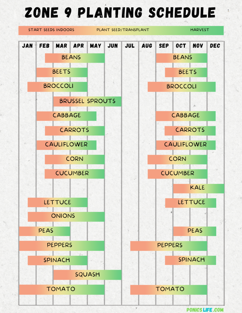 Zone 9 Planting Guide Zone 9 Planting Guide